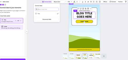 How to Use the Canva Bulk Create Tool | Bud to Bloom Marketing