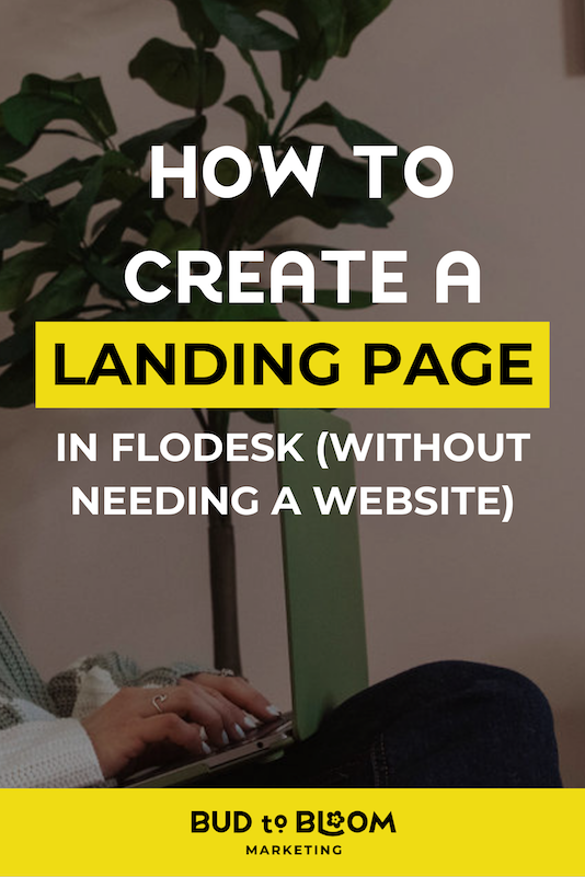 How to Create a Flodesk Landing Page (without Needing a Website) — Bud to Bloom Marketing