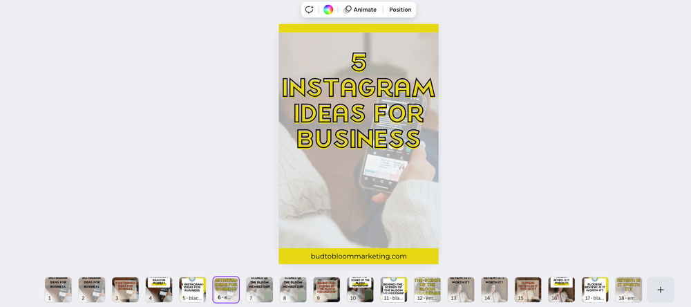 How to Use the Canva Bulk Create Tool | Bud to Bloom Marketing