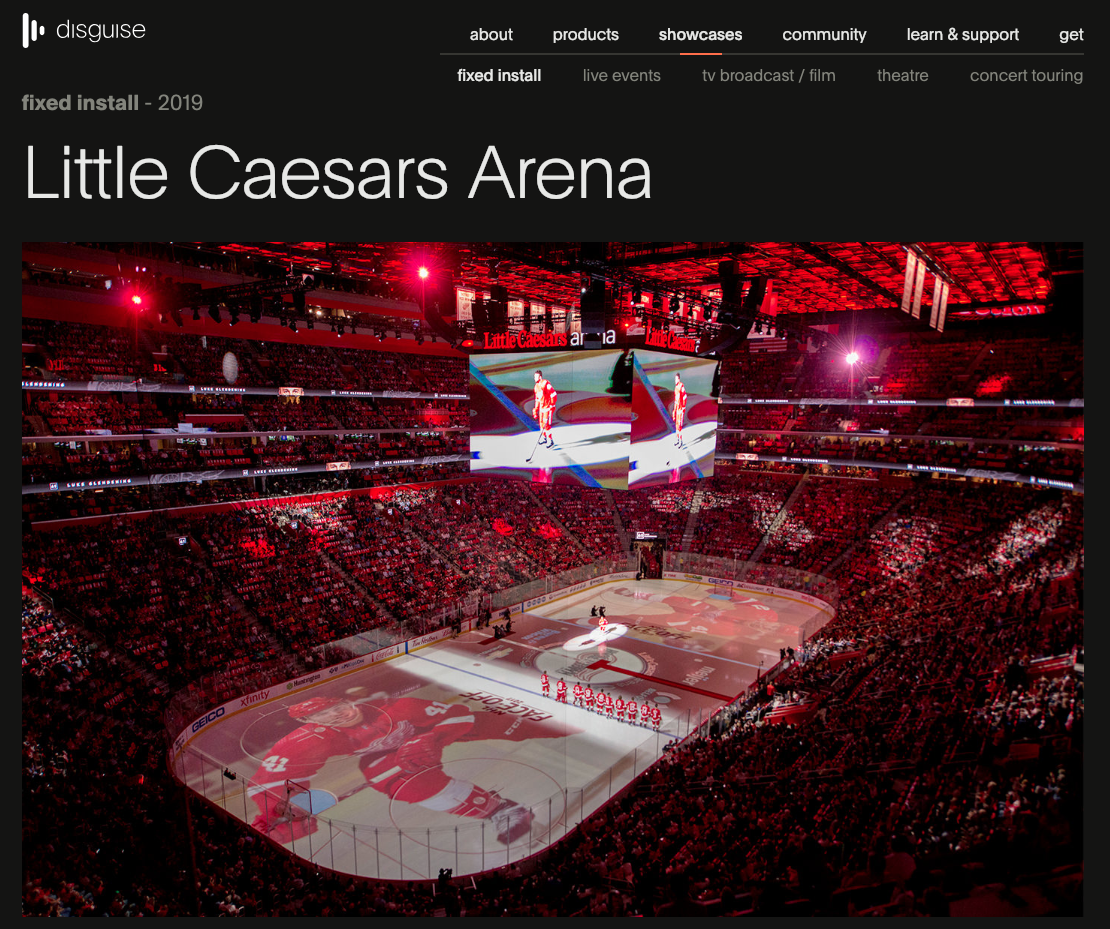 Little Caesars Arena — Crossfade Design