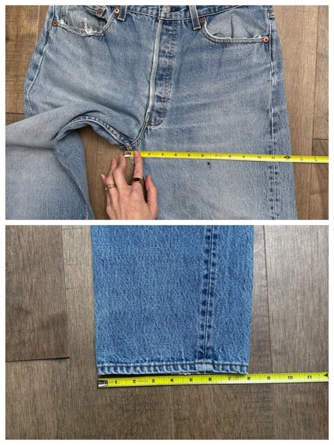 1994 Levi’s USA 501 Tag 35x34 Actual 31x30 — Jean Genie Vintage Co.