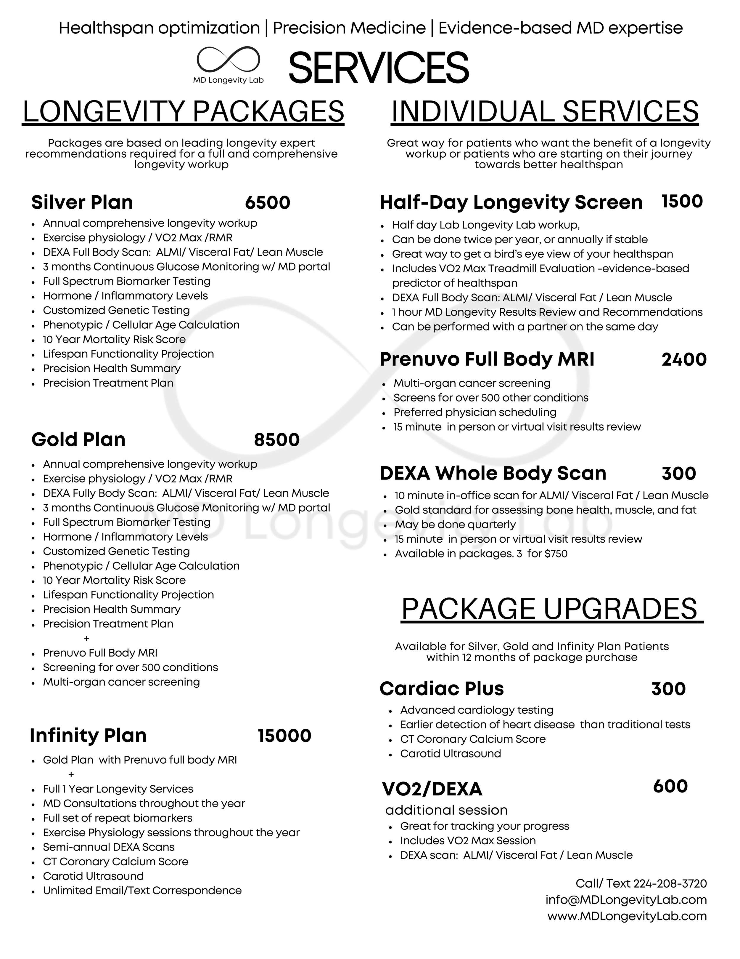 Services — mdlongevitylab.com