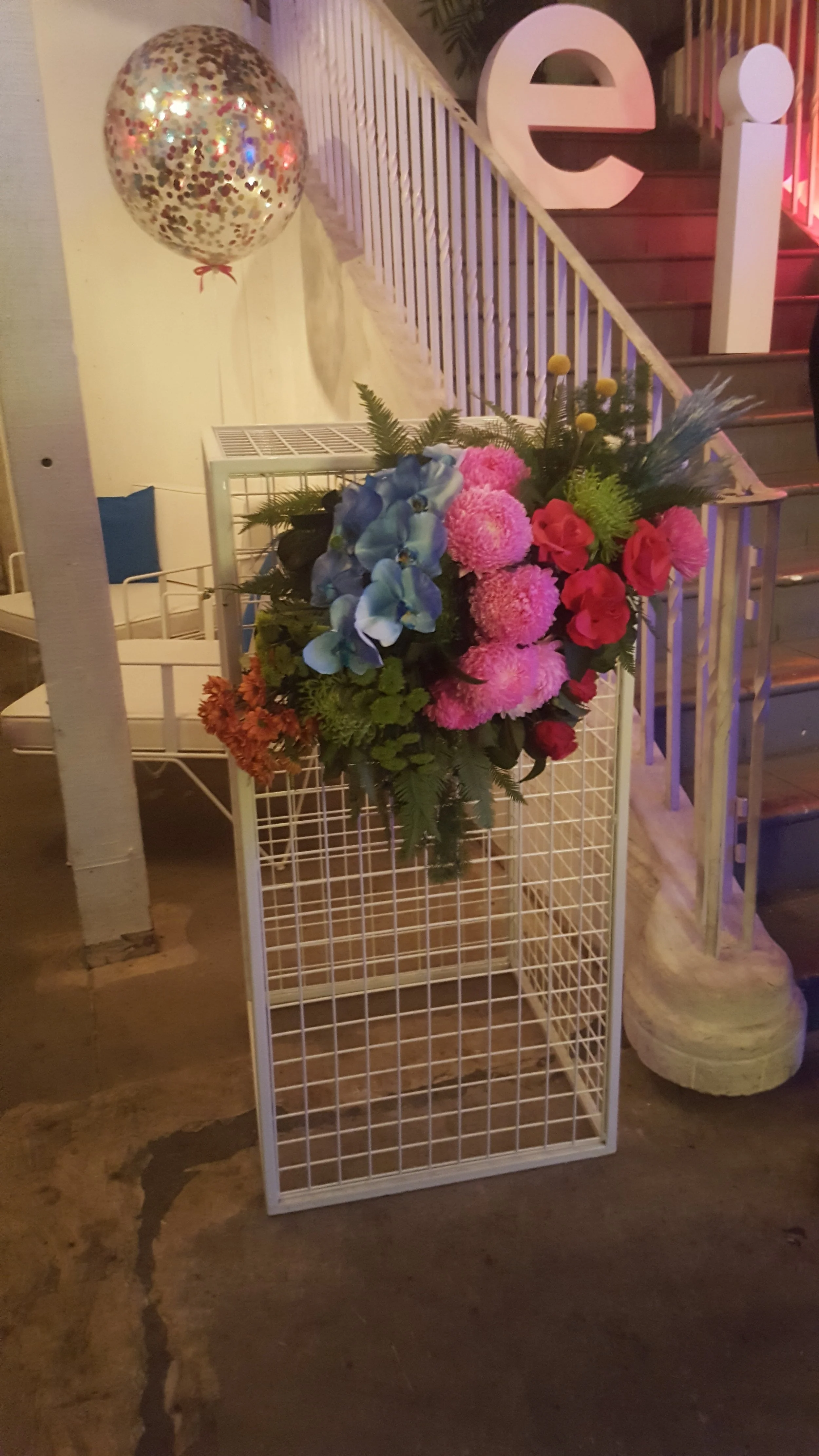 White Mesh Tower - 120cm — JAKS Hire and Events