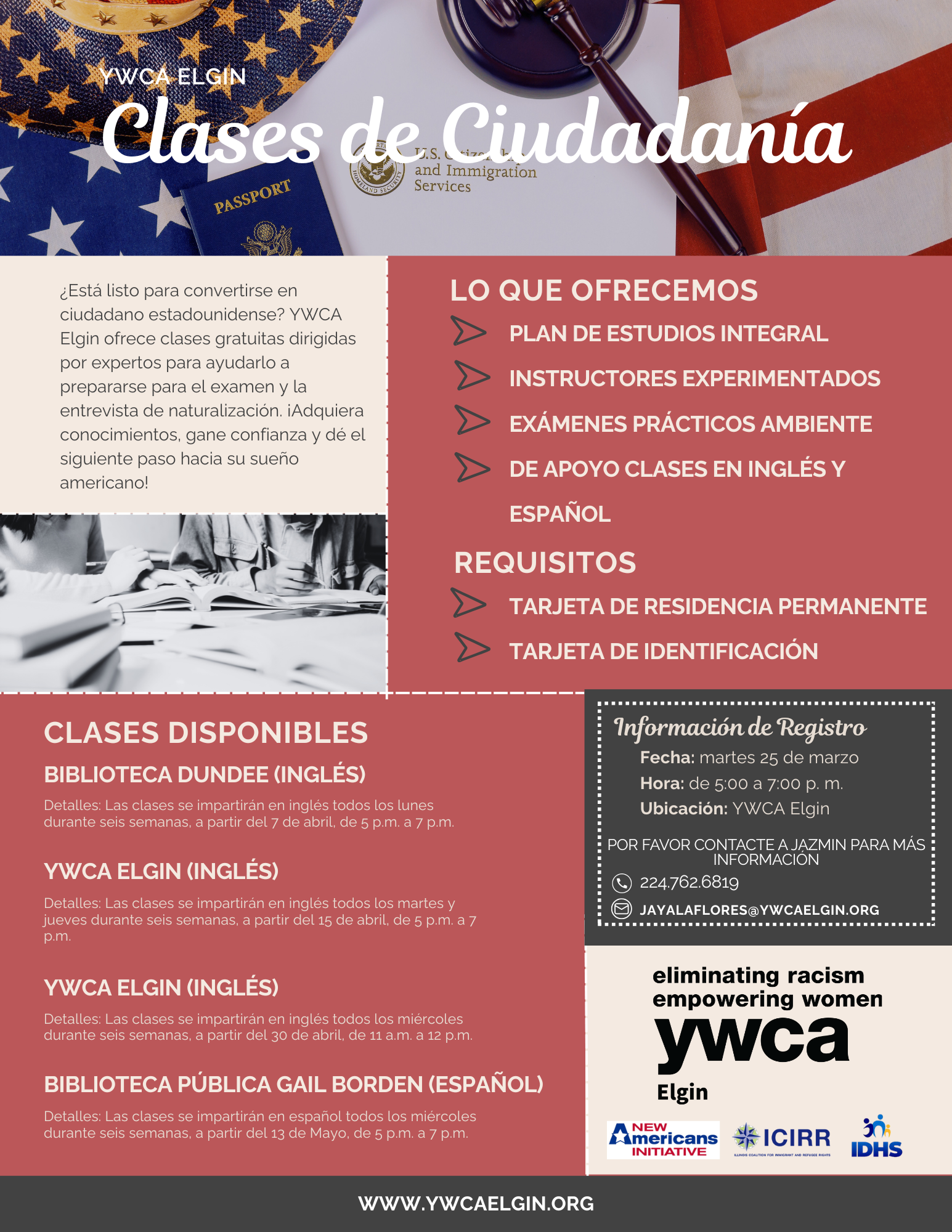 Citizenship & Immigration Services | YWCA Elgin | Family Literacy ...