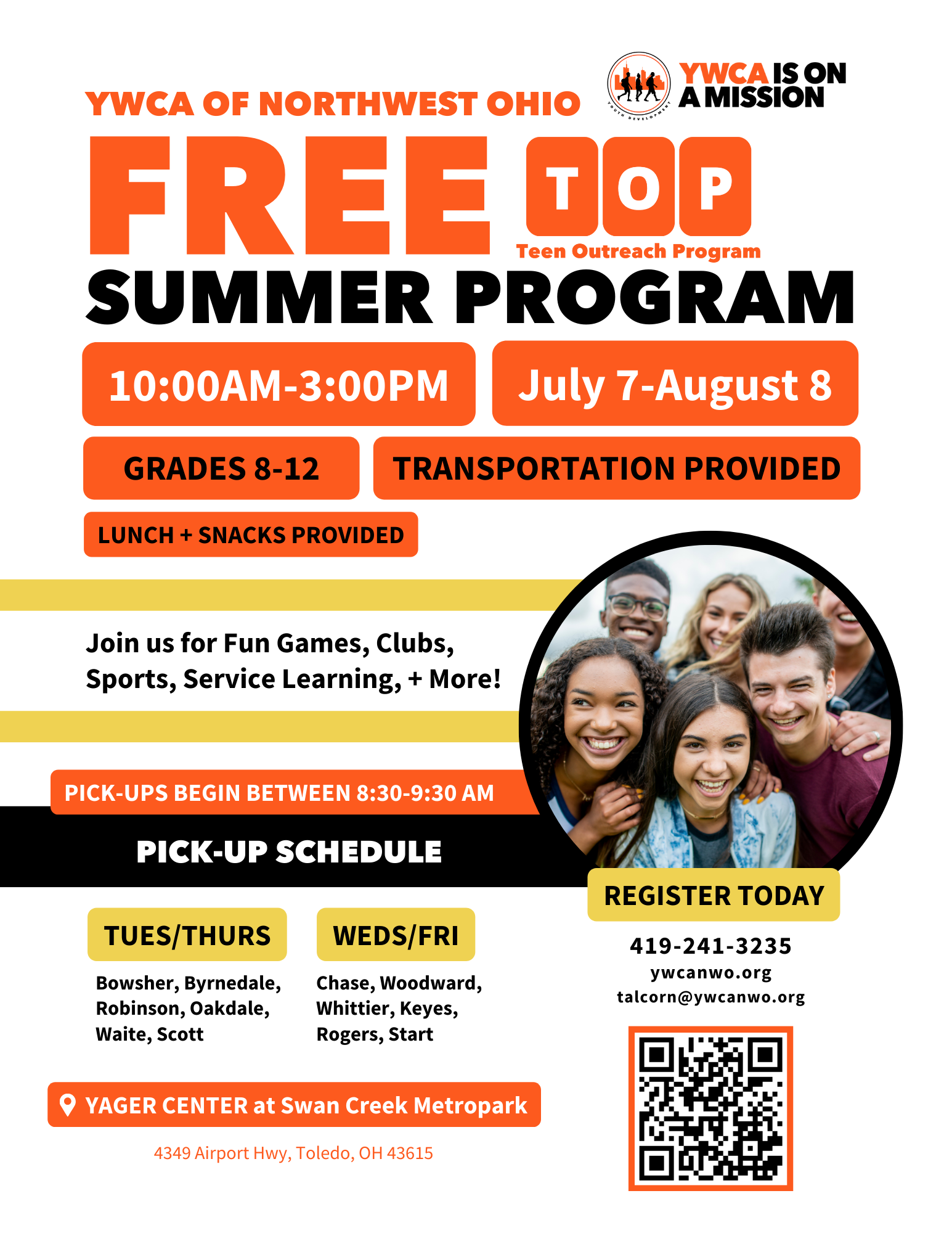Youth Development — YWCA of Northwest Ohio