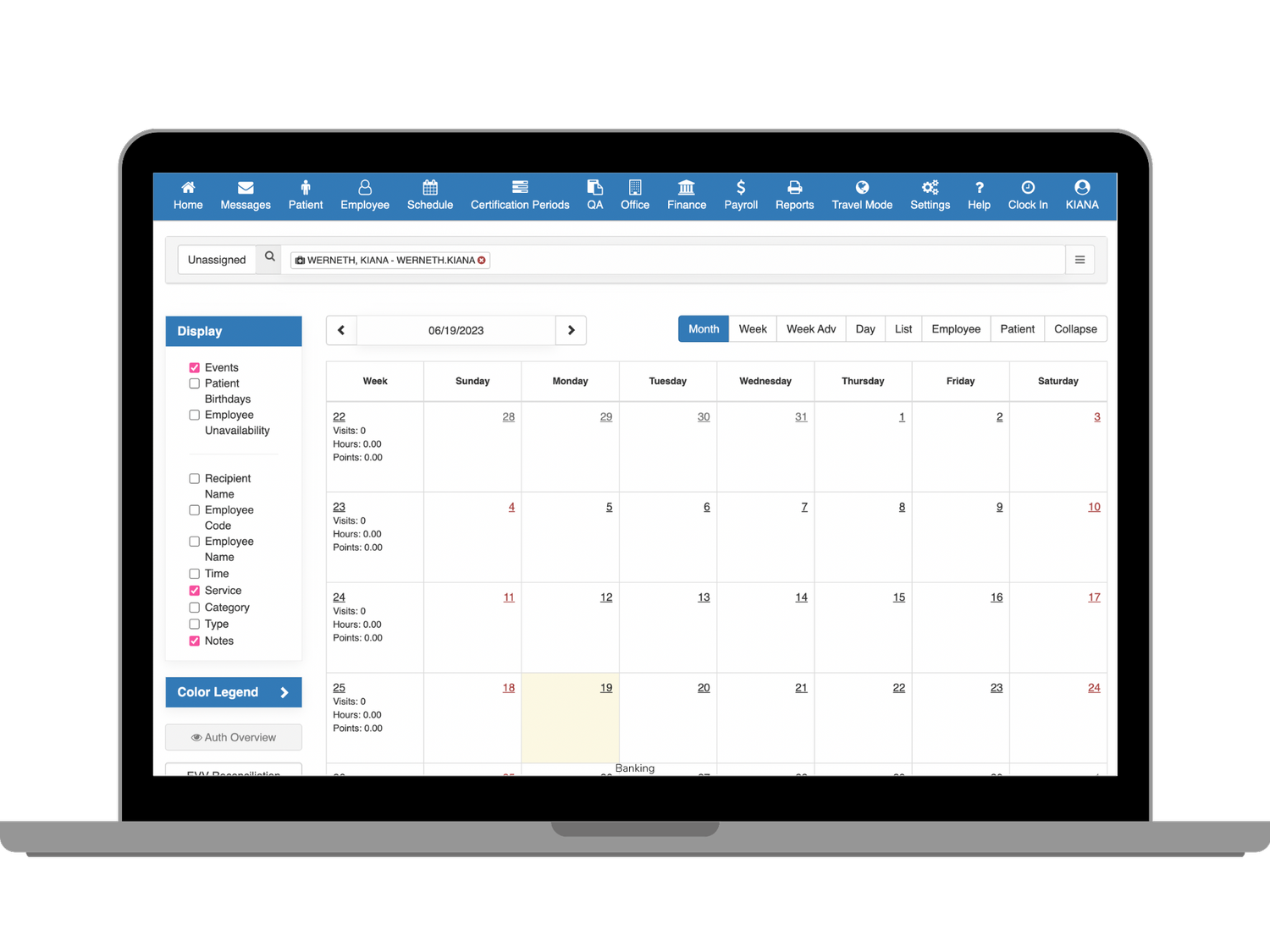 Scheduling & Staffing — PediCharts | Pediatric Software