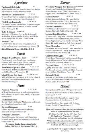 Menu — Queen City Bistro