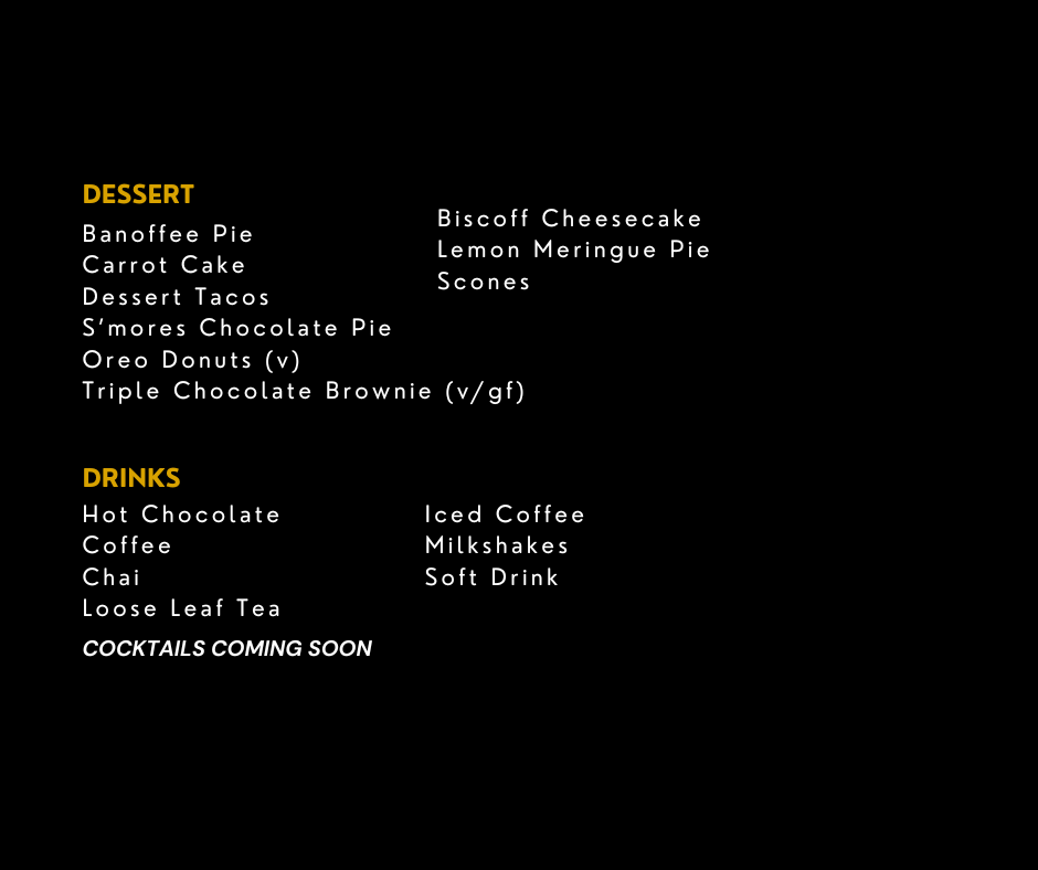 Our Latest Menu. — Cake Cult