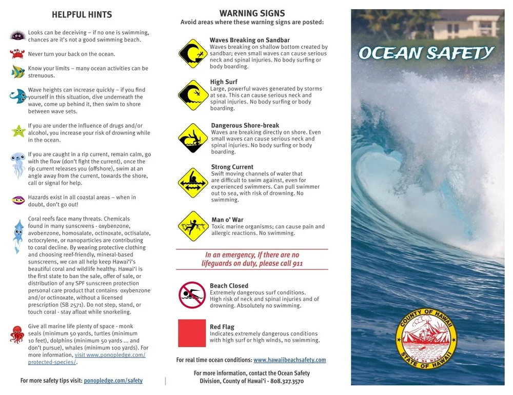 Ocean Safety in Hawaii — Hawaii Ocean Watch
