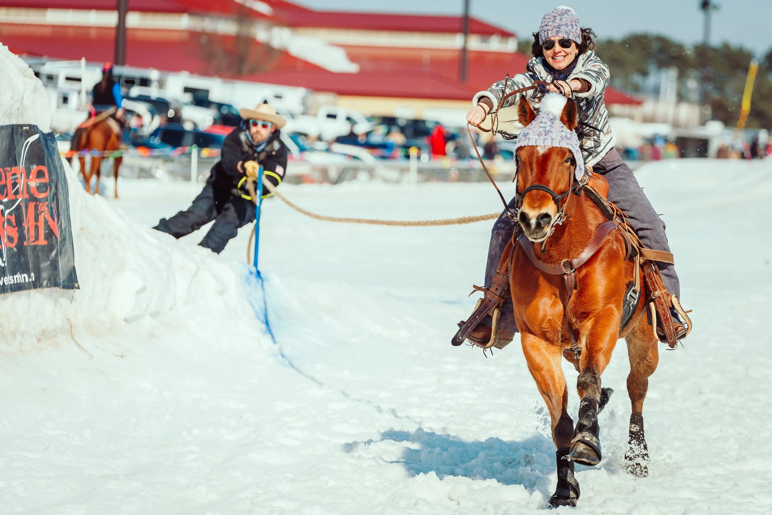 Lisa and her Sunup string — Sunup Ranch