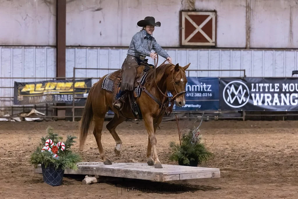 Lisa and her Sunup string — Sunup Ranch