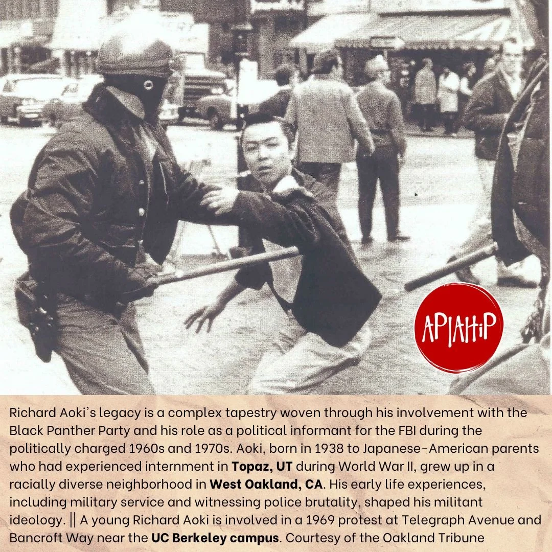 Day 24 - Richard Aoki, Asian American Black Panther & FBI Informant ...