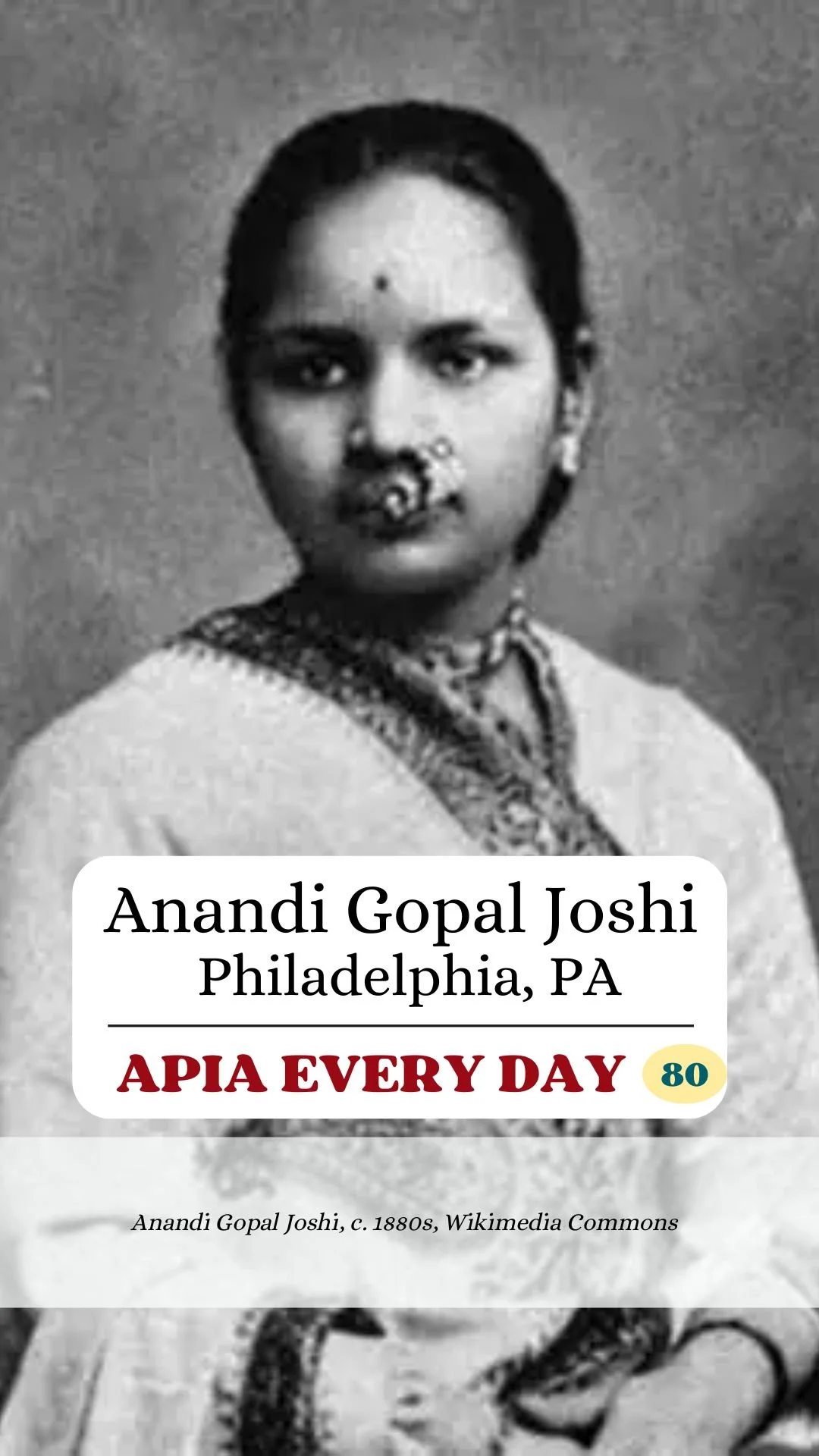 Day 80: Anandi Gopal Joshi, Women’s Medical College, Philadelphia ...