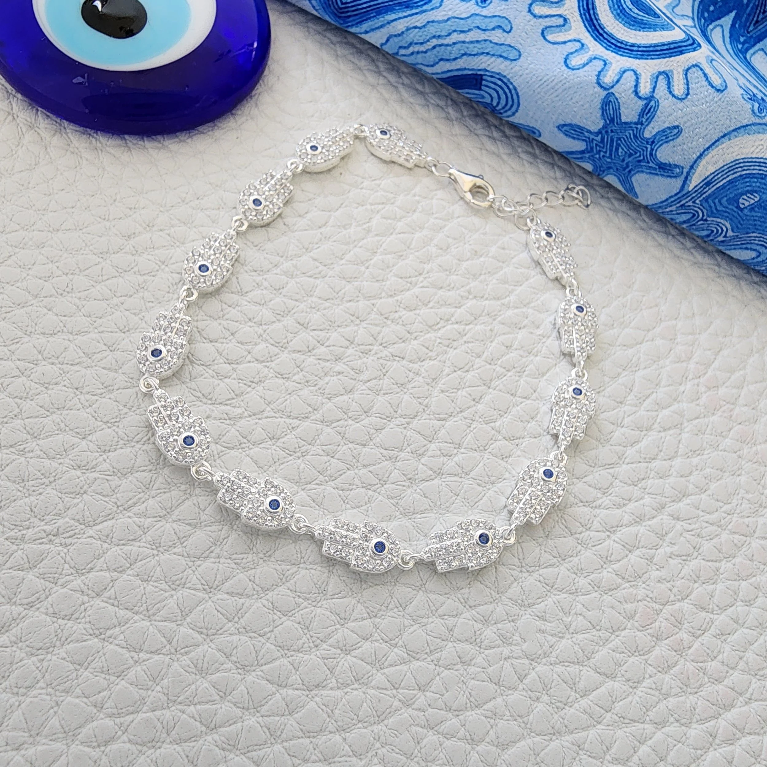 Hand of Fatima Bracelet | Sterling Silver — The Mira Shoppe