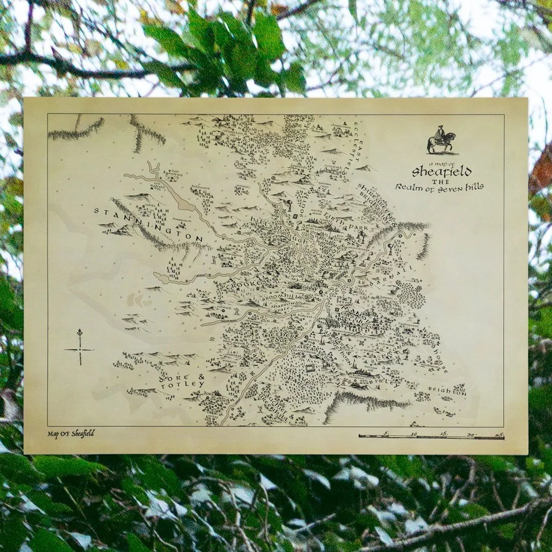 Fantasy Map of Sheffield — Studio Skai