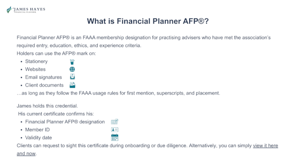AFP and CFP Designations - Understanding Financial Adviser ...