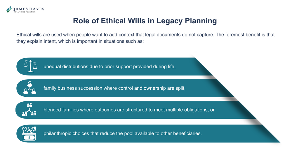 Ethical Will and Legacy Planning | James Hayes Financial Planner ...