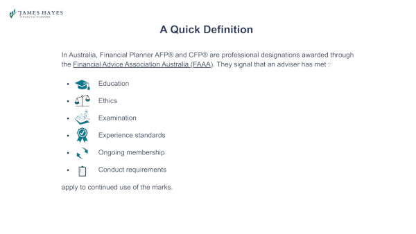 AFP and CFP Designations - Understanding Financial Adviser Qualifications — James Hayes ...