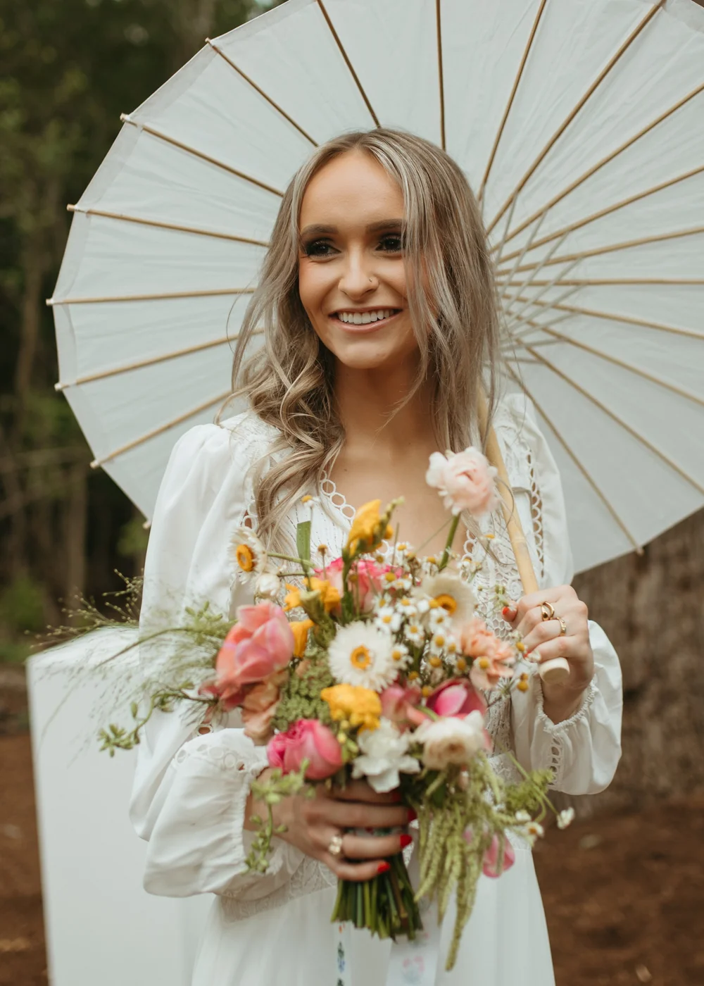 Colorful Outdoor Bride & Groom — Wild Roots