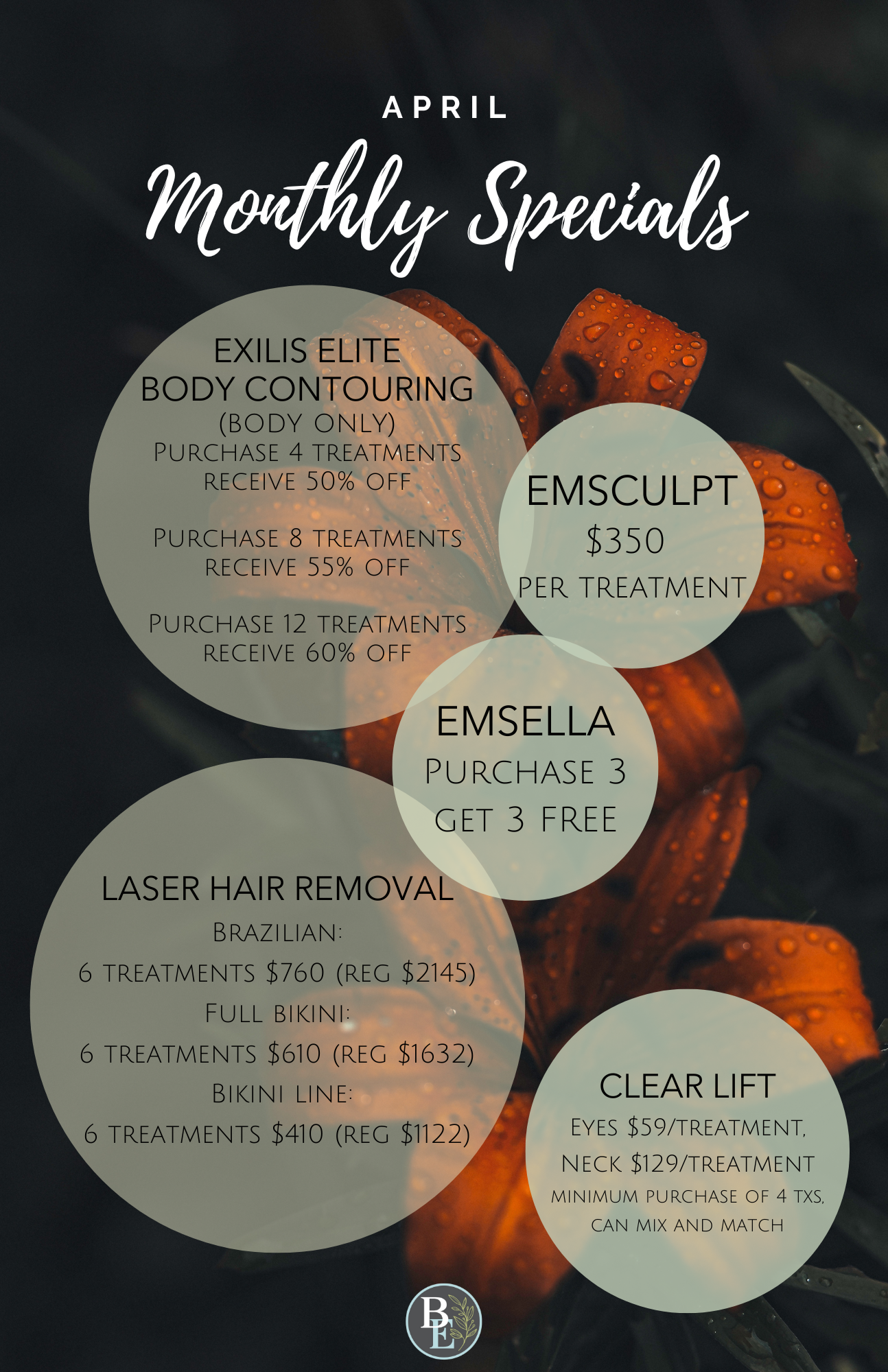 Monthly Promotions — Bare Envy Laser, Skin & Massage