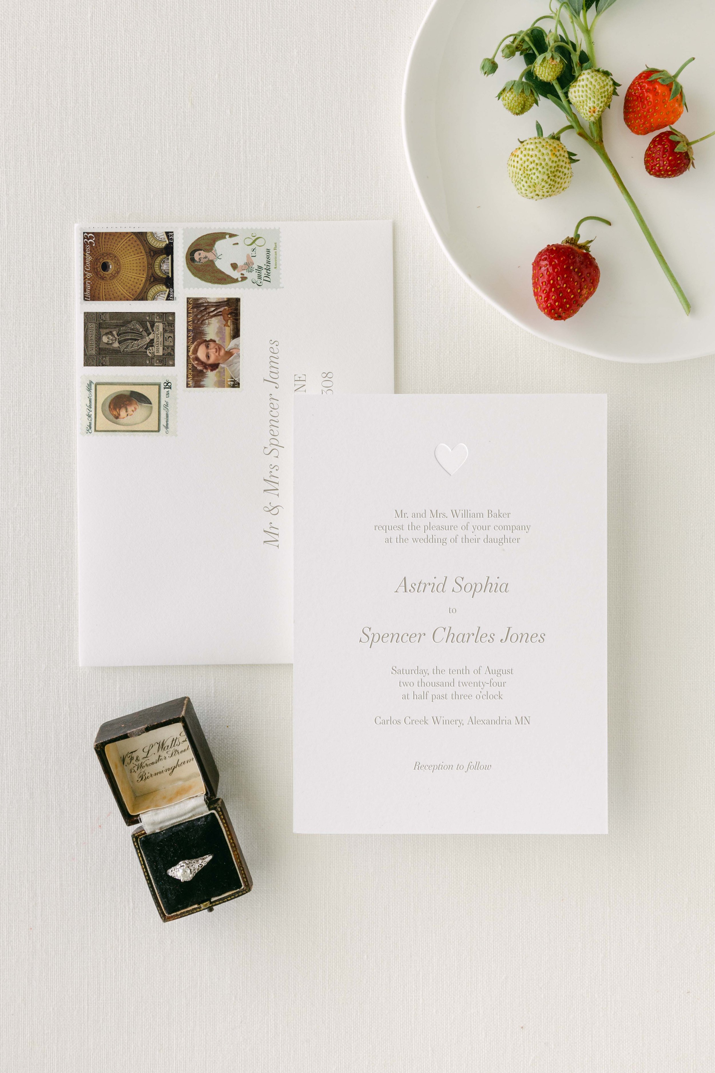 How to Use Curated Vintage Stamps for Your Wedding Invitations ...