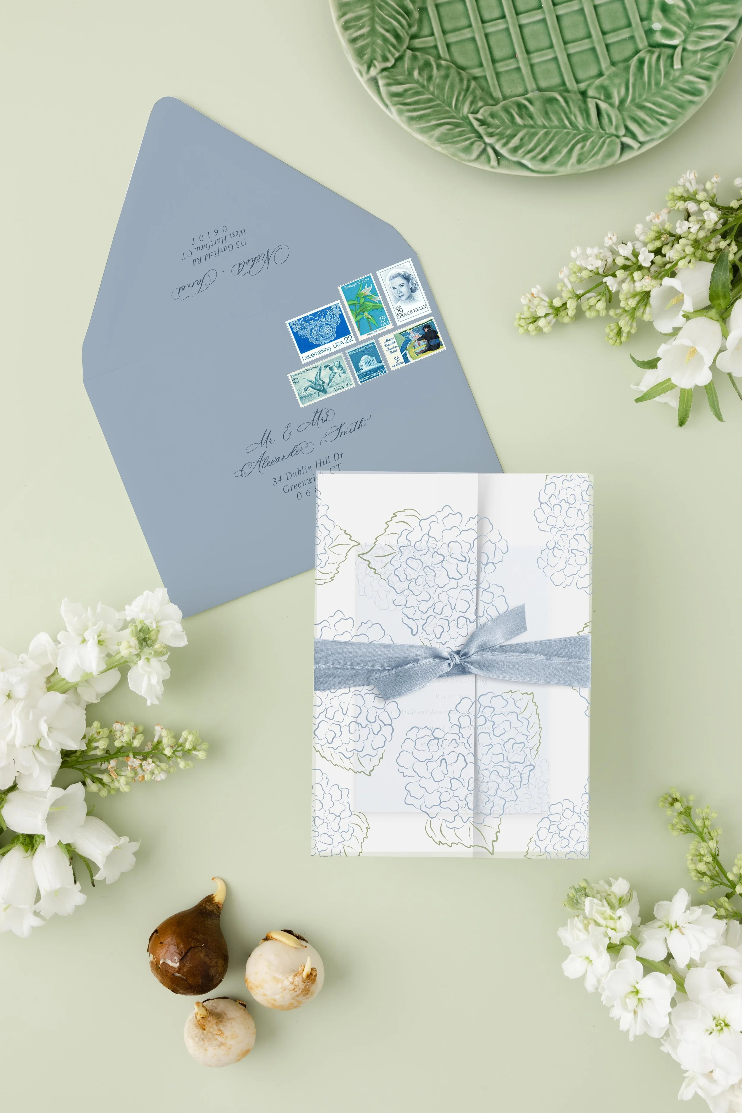 How to Use Curated Vintage Stamps for Your Wedding Invitations ...