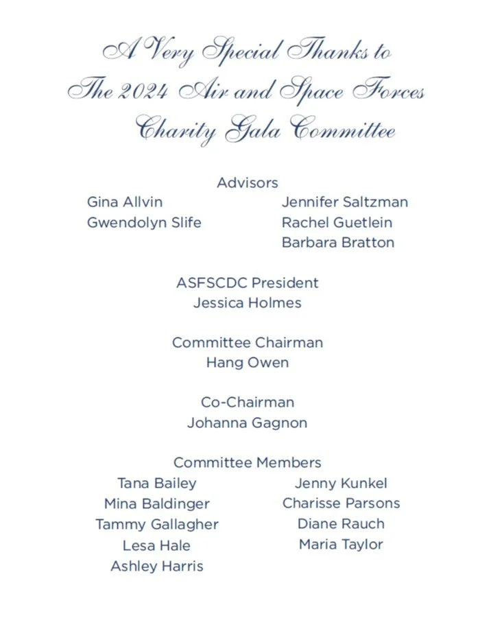 Air and Space Forces Charity Gala