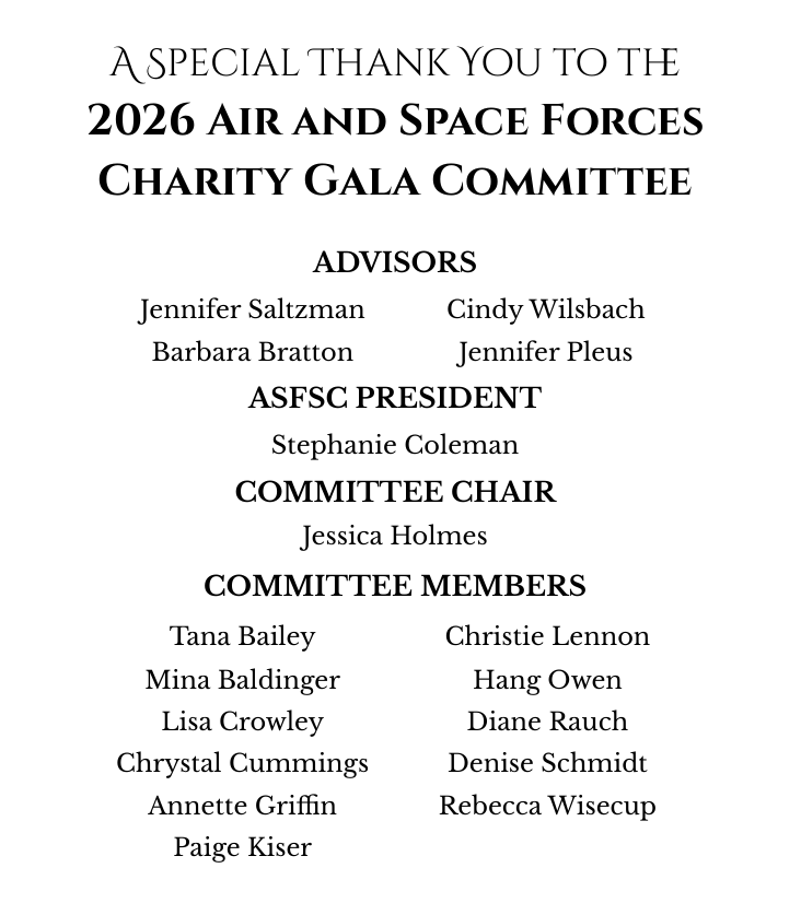 Air and Space Forces Charity Gala