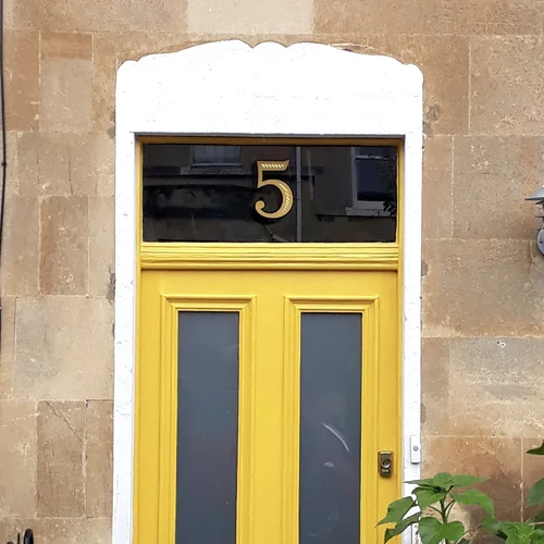 Traditionally painted house numbers & names with gold leaf — The Sunny ...