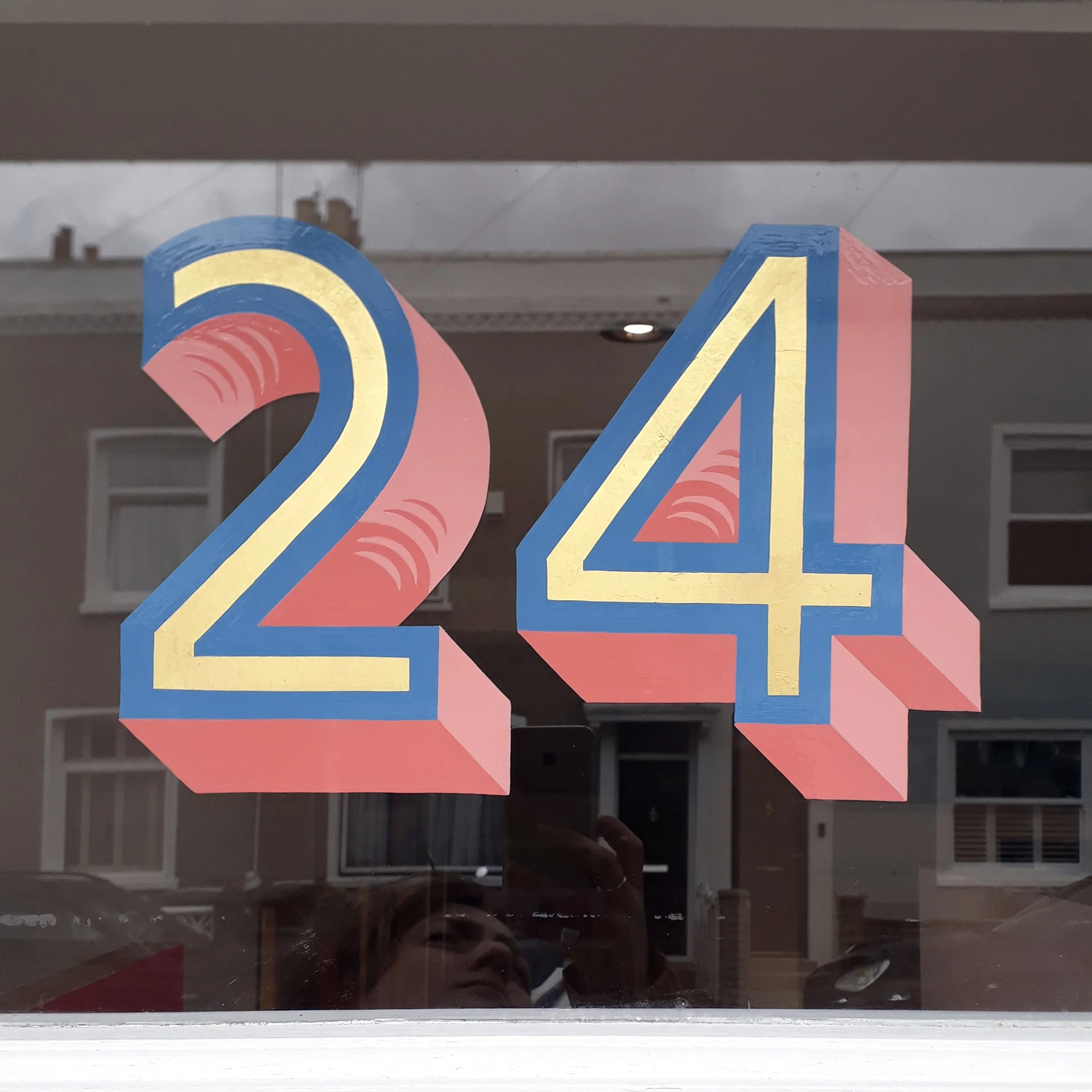 Traditionally painted house numbers & names with gold leaf — The Sunny ...