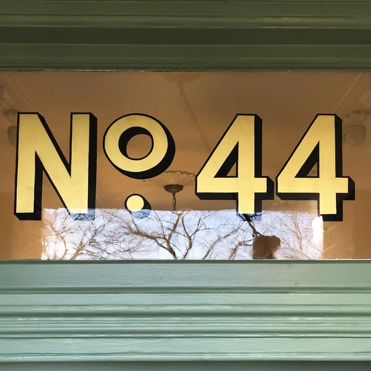 Traditionally painted house numbers & names with gold leaf — The Sunny ...
