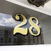 Traditionally painted house numbers & names with gold leaf — The Sunny ...