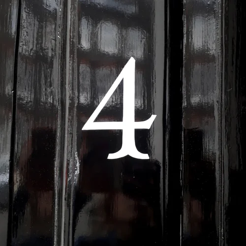 Traditionally painted house numbers & names with gold leaf — The Sunny ...