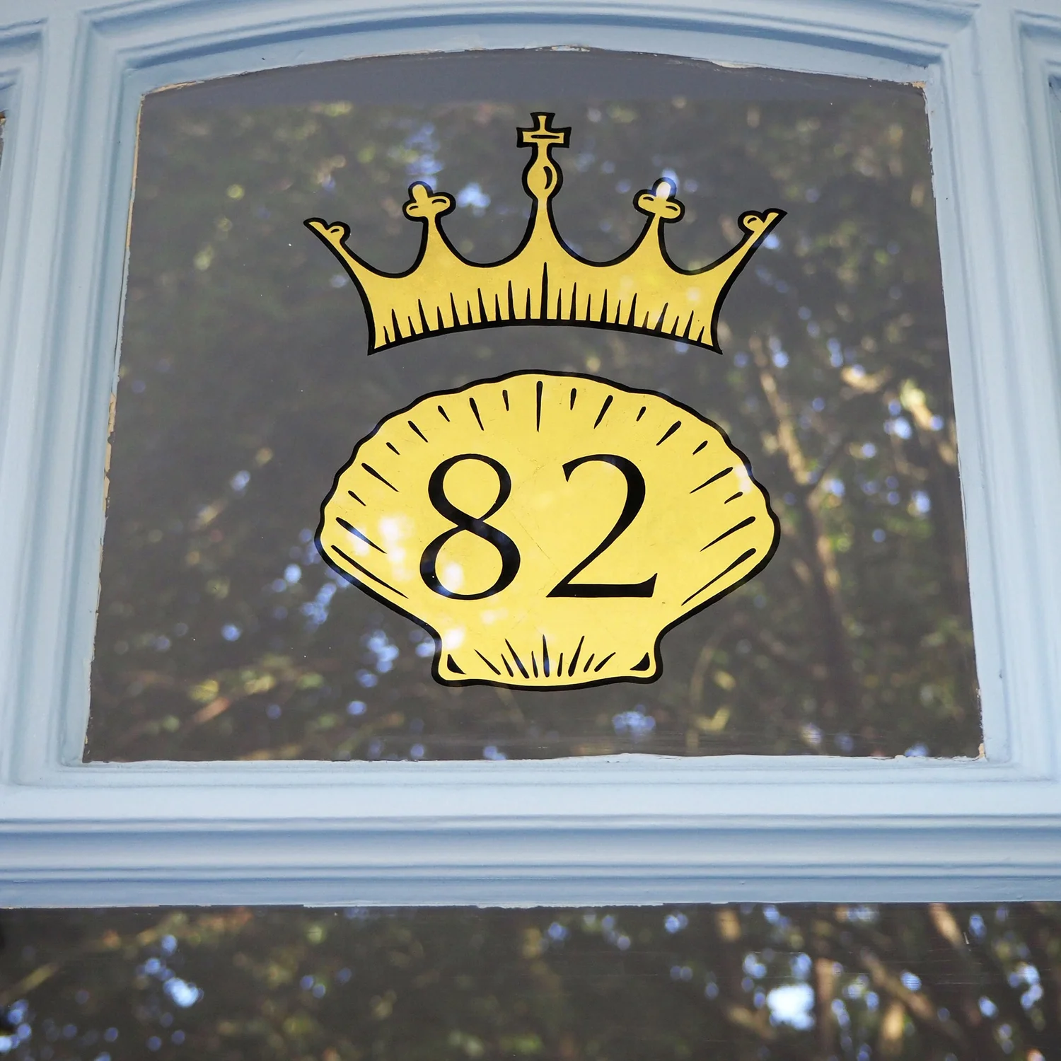Traditionally painted house numbers & names with gold leaf — The Sunny ...