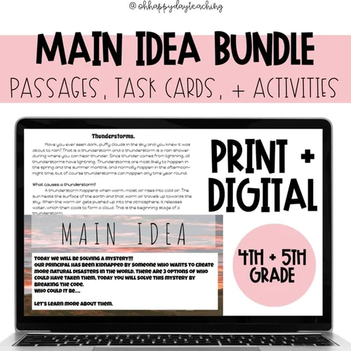 Fun and Easy Ways to Teach Main Idea in Upper Elementary — Oh Happy Day ...
