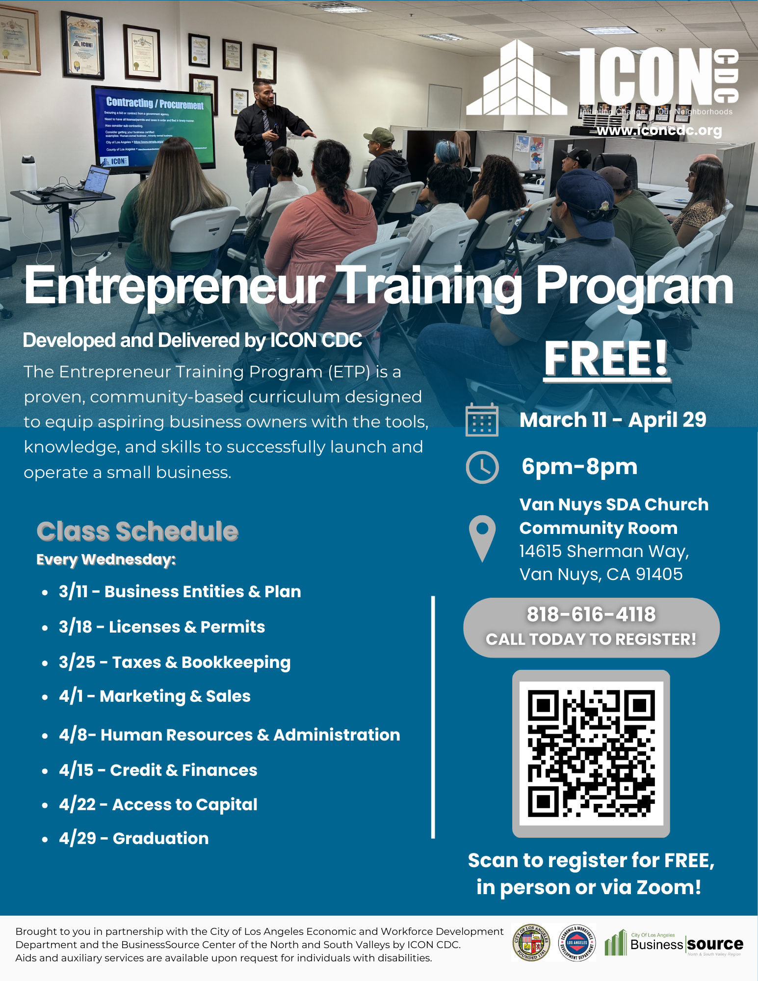 Entrepreneur Training Program — ICON CDC