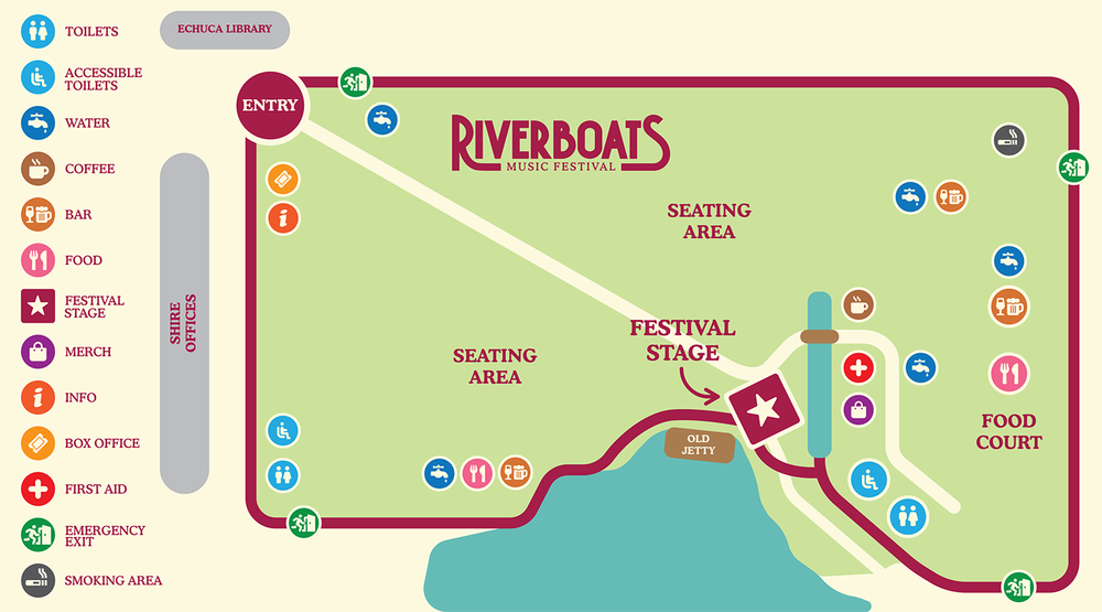 Site Map — Riverboats Music Festival