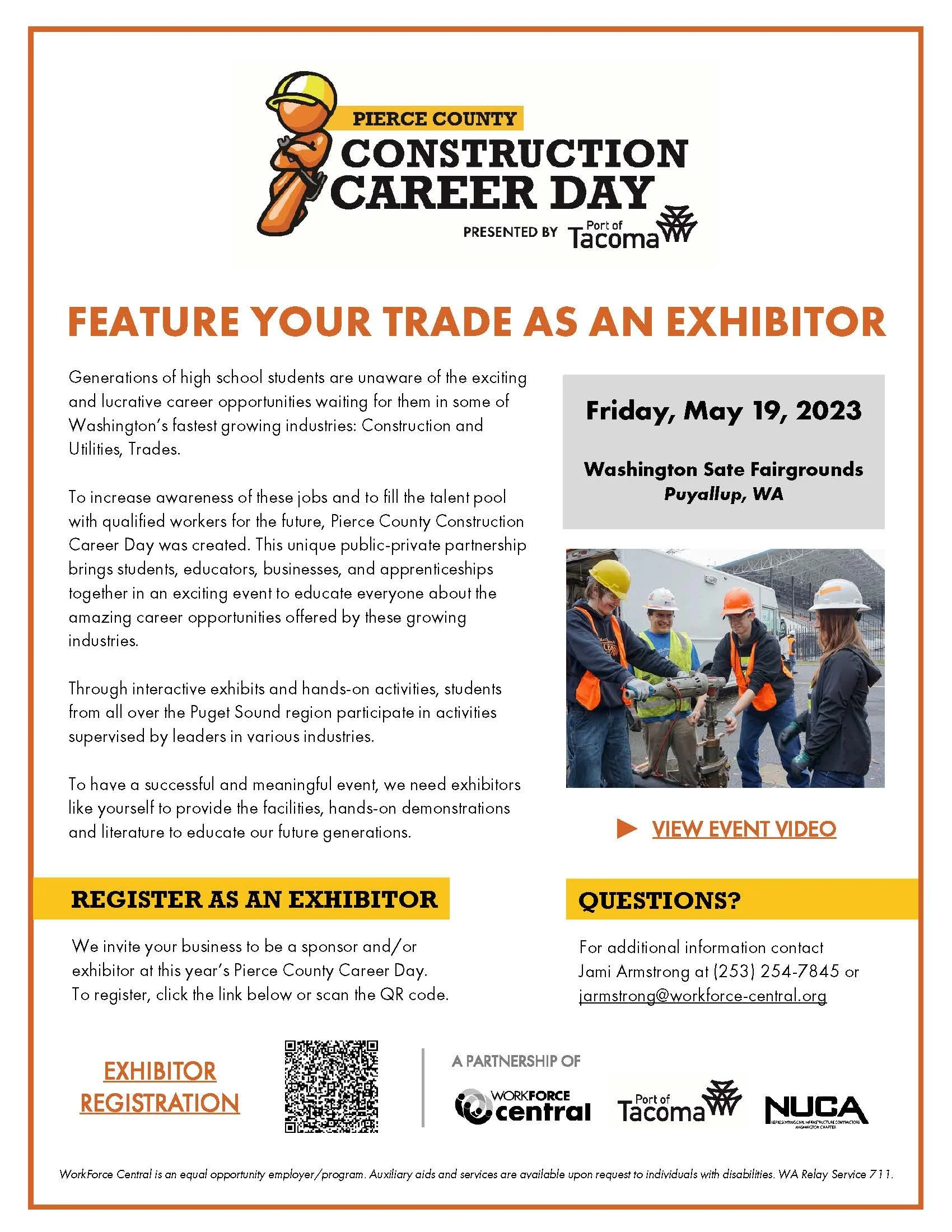 Pierce County Construction Career Day — Washington State Construction Center of Excellence