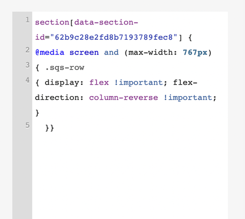How To Reorder Content For Mobile View Using Custom CSS — Be Creative ...