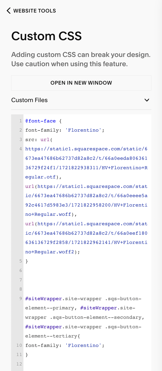How to Add a Custom Font to Your Buttons with Custom CSS — Be Creative | Squarespace Designer ...