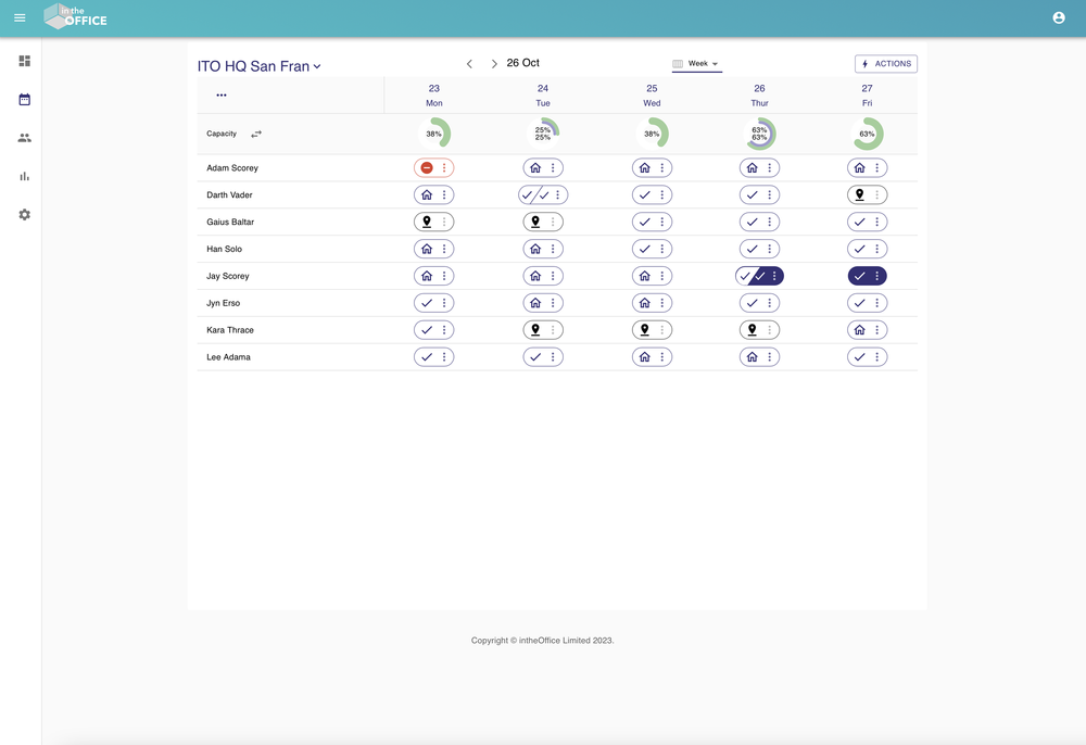intheOffice flexible working software's new feature: Multiweek View ...