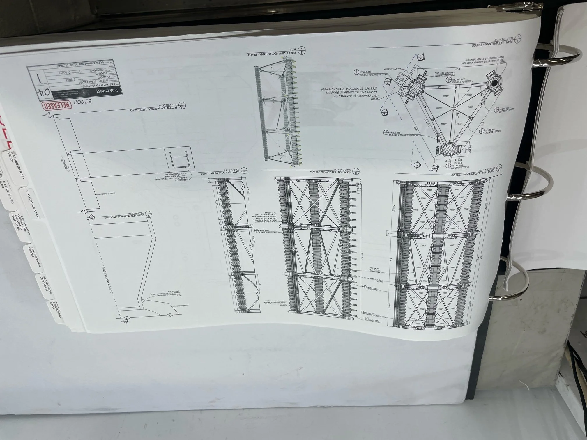 Ad Astra” Authentic Movie Prop- Set Drawings Binder Lima Project 11X17 ...
