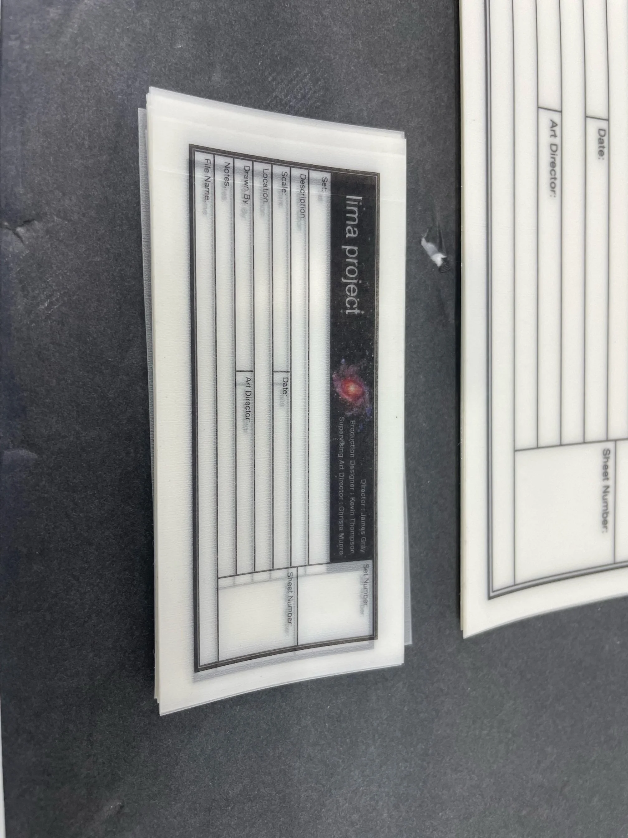 “Ad Astra” Authentic Movie Prop-Lima Project Decals Set of 3 — Royal ...