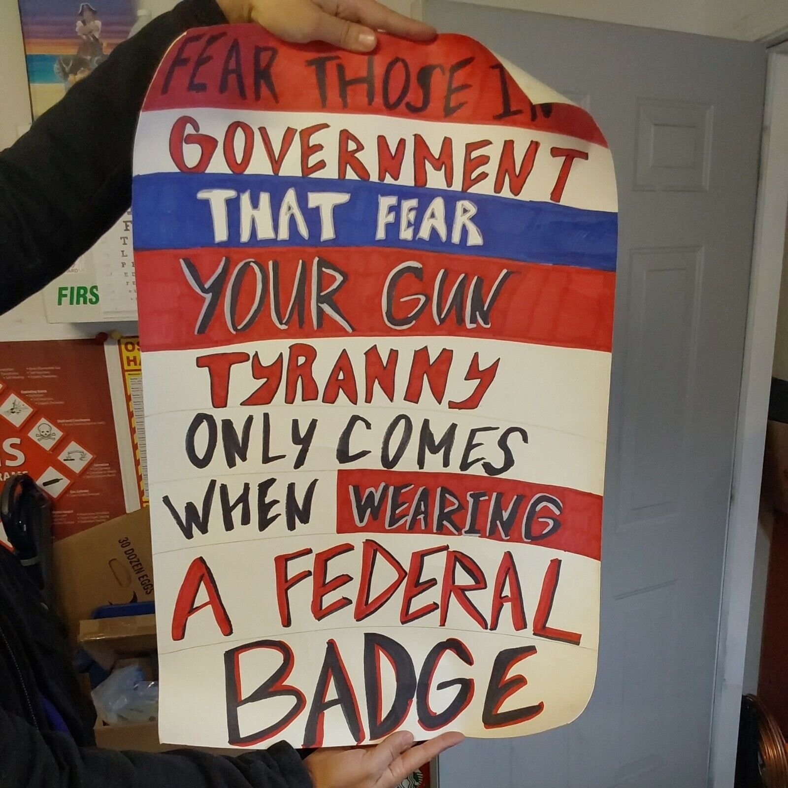 “Widows” Authentic Movie Prop. NRA Gun show Poster — Royal Rose Relics