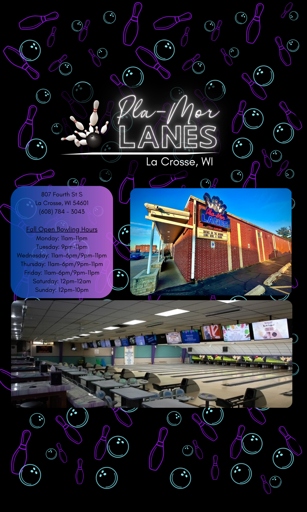 Your place for celebrations, entertainment, and bowling!
