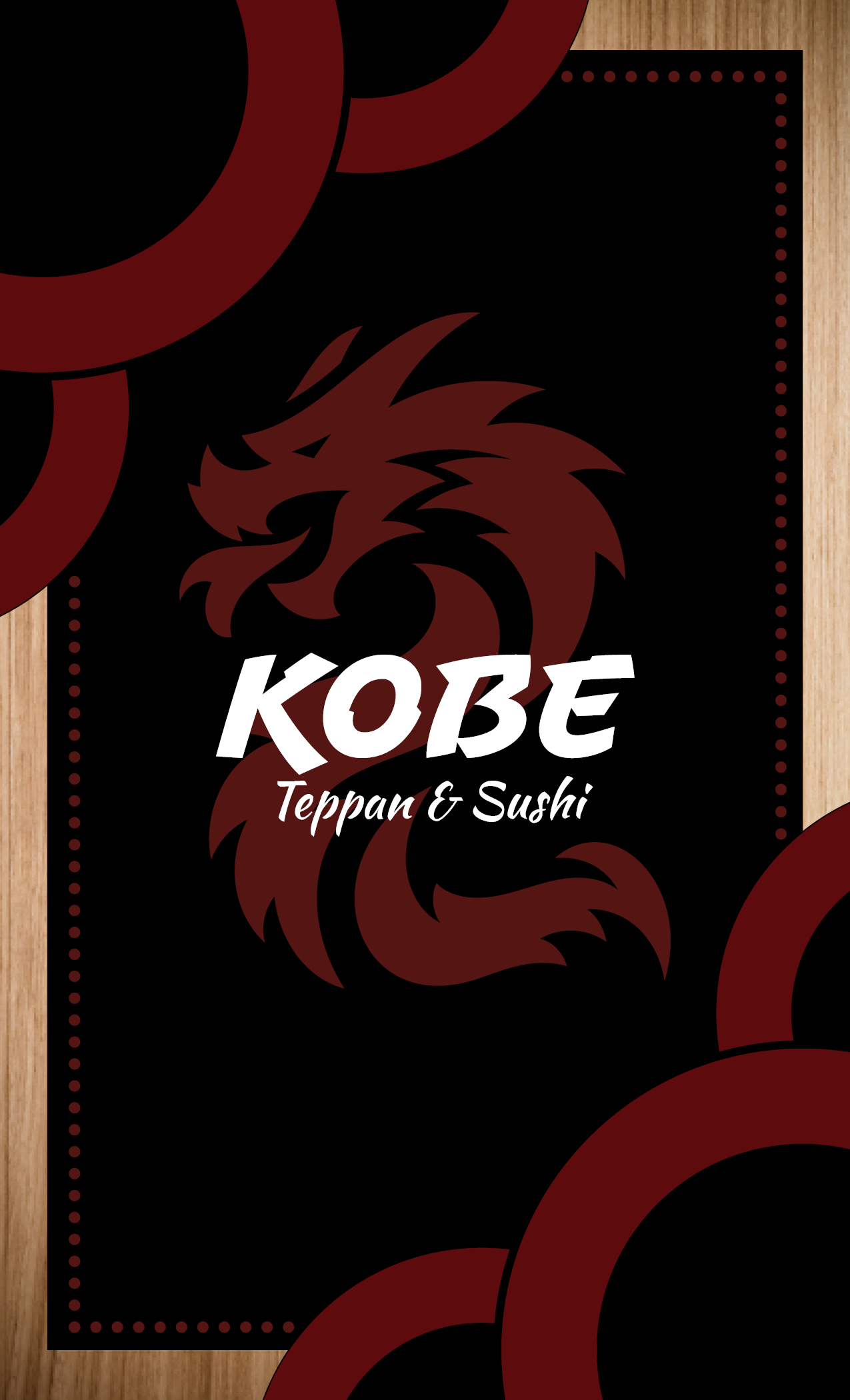 Kobe Menu design — Orion Leet