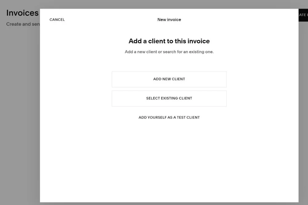 How to create an invoice on Squarespace