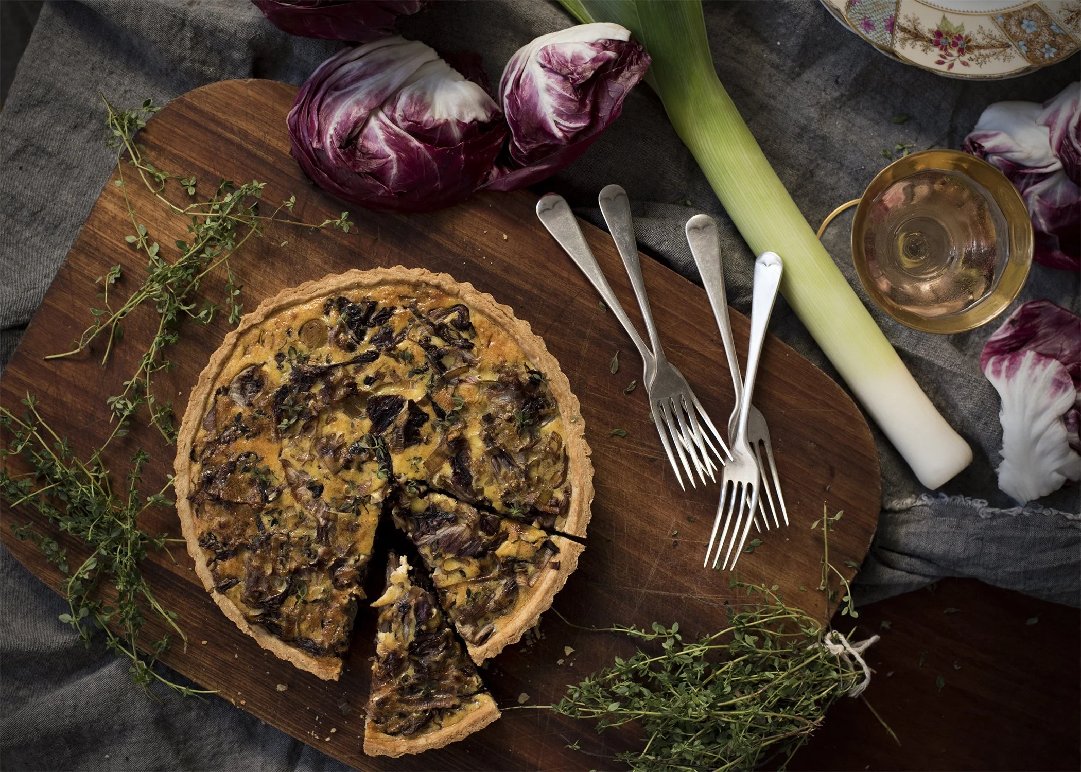 Radicchio tart — Italy On My Mind