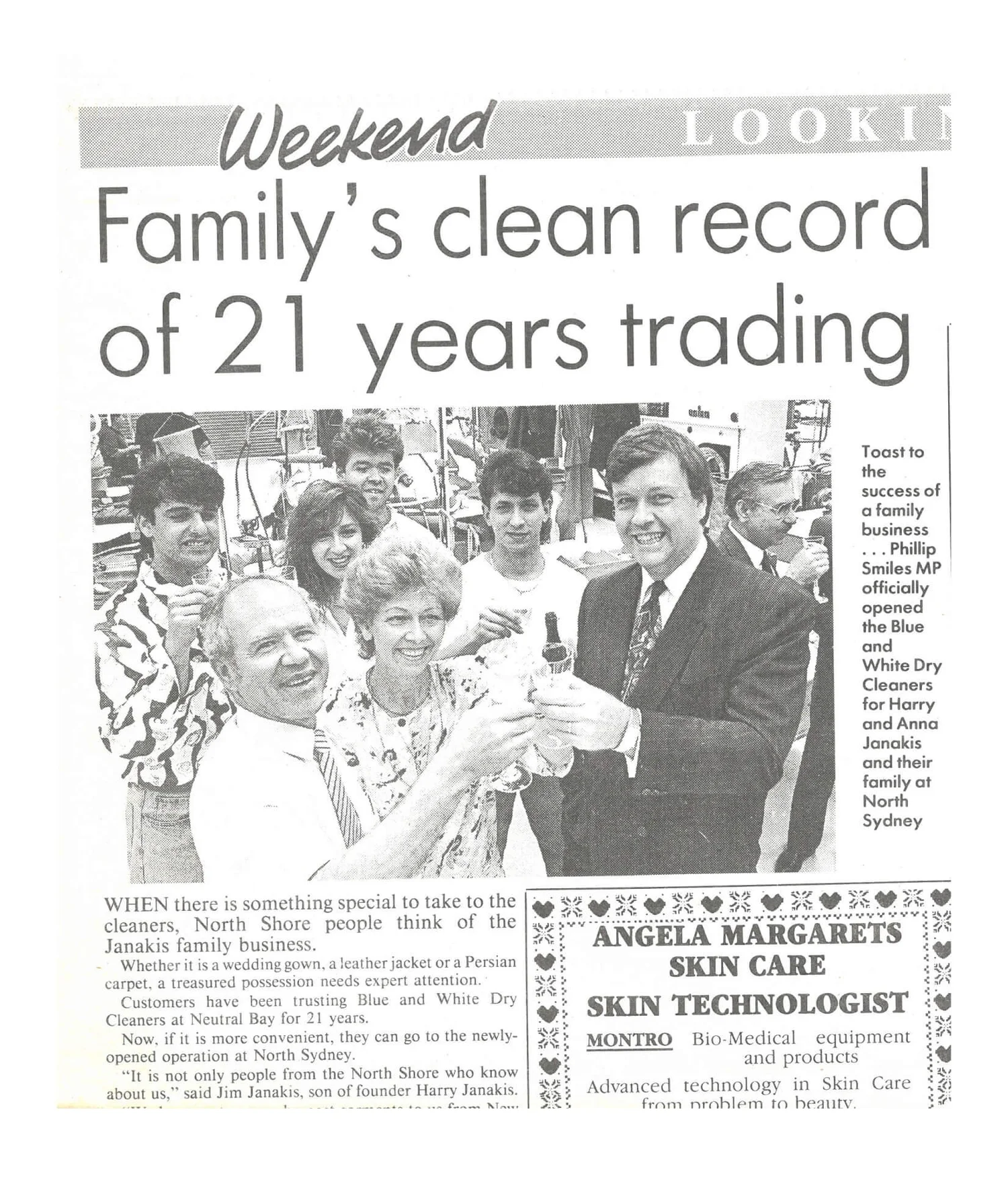 History — Blue & White Dry Cleaners