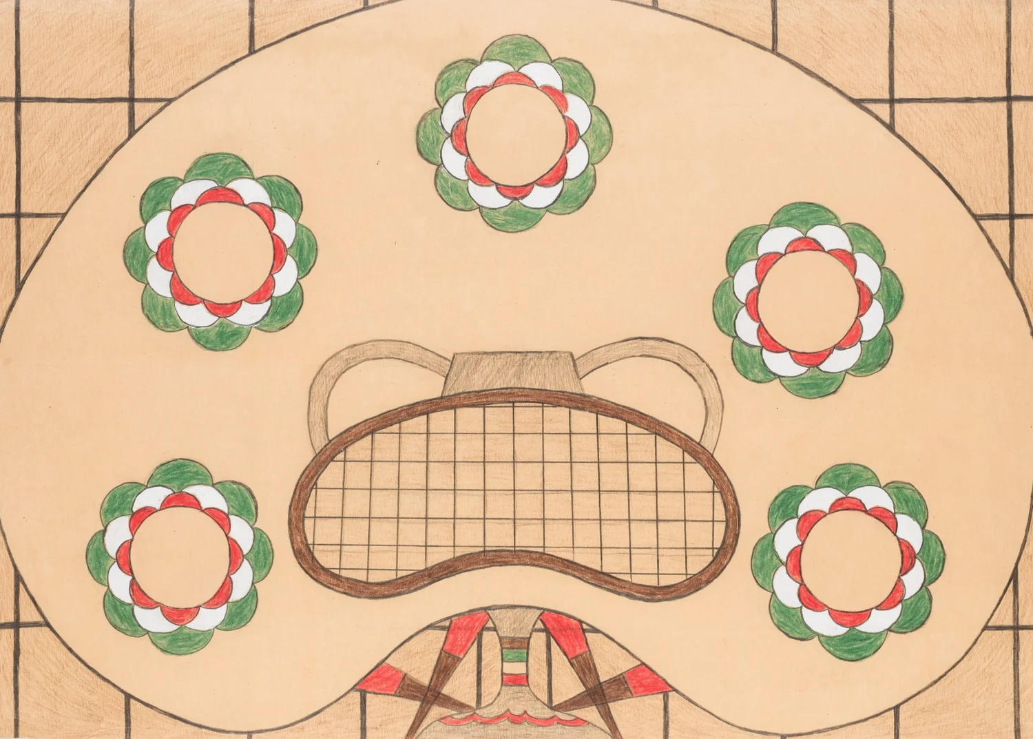 Mary Sully, a Dakota Sioux artist, used simple tools to create designs ...